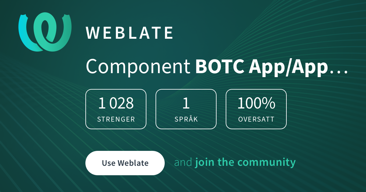 BOTC App/App Interface — Norwegian Bokmål @ BOTC Translations